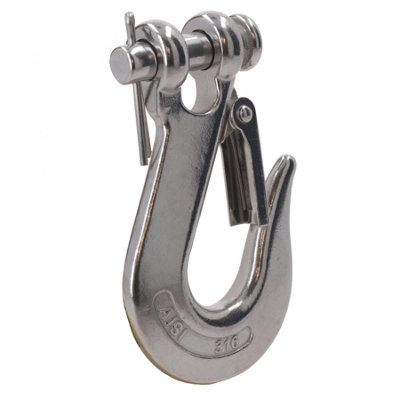 Clevis Sling Slip Hook with Safety Catch Stainless Steel for 6mm Chain ...