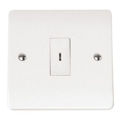 Click Scolmore Mode 10A 1 Gang 2 Way Key Switch Polar White - CMA026