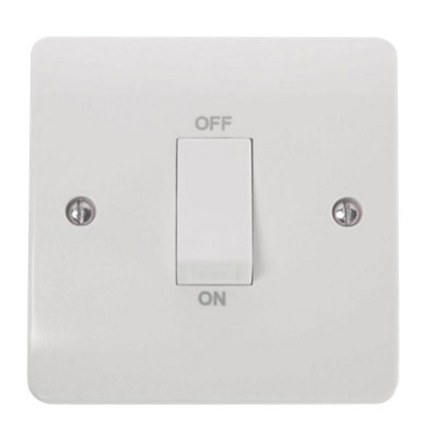 Click Scolmore Mode Cooker Rocker Switch 45A Polar White - CMA500