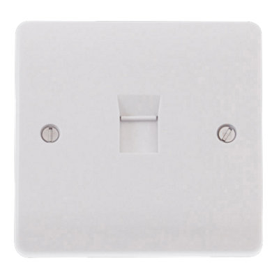 Click Scolmore Mode RJ45 CAT-5E Switch 1 Gang White - CMA131