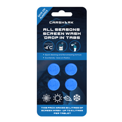 Click to see full view CARSHARK All Seasons Screenwash Tabs 1 x 4 ...