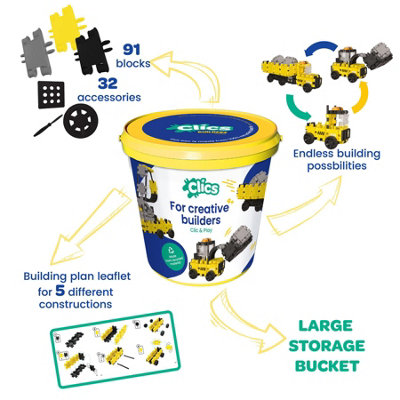 CLICS - Bucket Builders Construction Toy