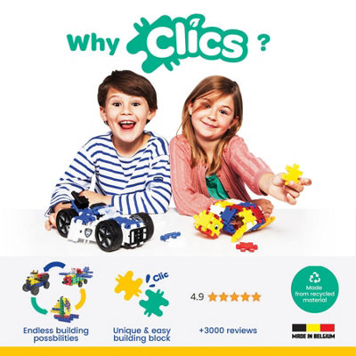 CLICS - Bucket Fire Edition Consruction Toy