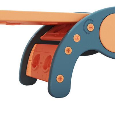 Climbing Frame Set with Two Dual-Sided Slides 263cm D