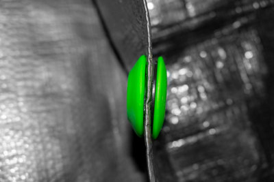 clip on replacement eyelets for tarpaulins and other sheeting in green