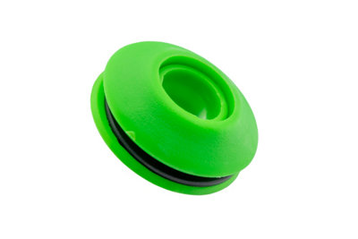 clip on replacement eyelets for tarpaulins and other sheeting in green