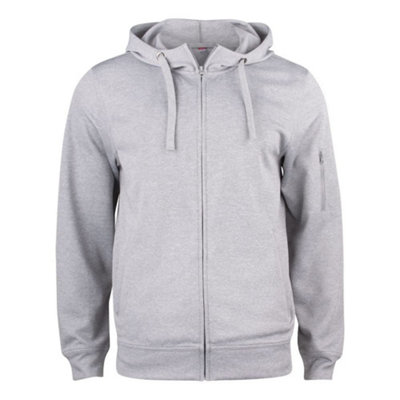 Clique Basic Active Full Zip Hoodie Grey L
