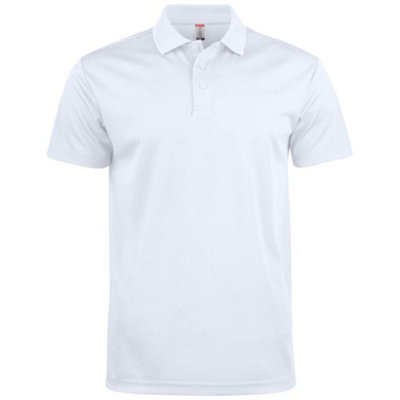 Clique Basic Active Polo White XLarge
