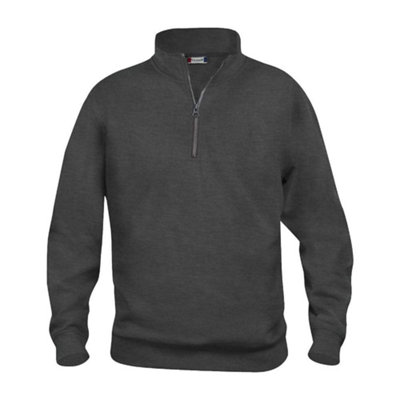 Clique Basic Half-Zip Sweater Anthracite M