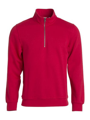 Clique Basic Half-Zip Sweater Red S