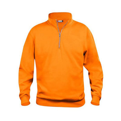 Clique Basic Half-Zip Sweater Vis Orange XLarge