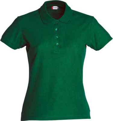 Clique Basic Polo Shirt Bottle Green L