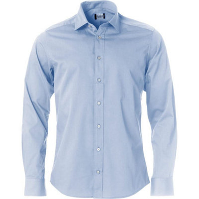 Clique Clark Regular Button Shirt Light Blue XLarge