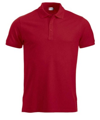 Clique Manhattan Polo Shirt Red XS