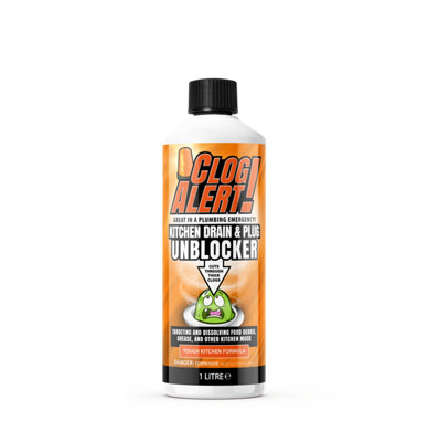 Clog Alert - Kitchen Drain and Plug Unblocker, For Blocked Drain Pipes ...