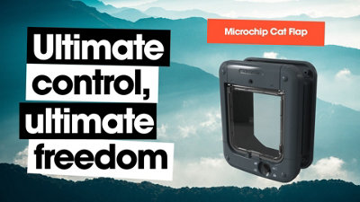 Closer Pets Dark Grey Microchip Cat Flap (CP 360G)