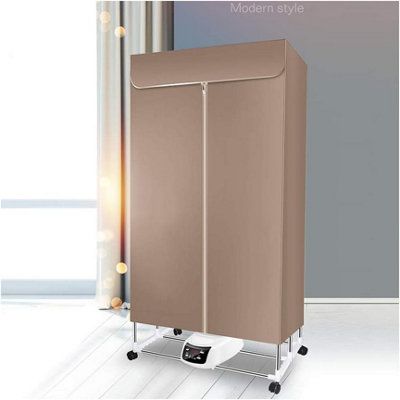 Clothes Dryer Portable Warm Air Drying Wardrobe 3 Tier Large Capacity ...