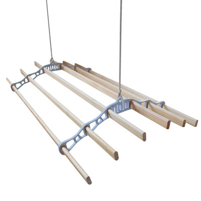 Clothing Airer Ceiling Pulleys- White- 2.4m