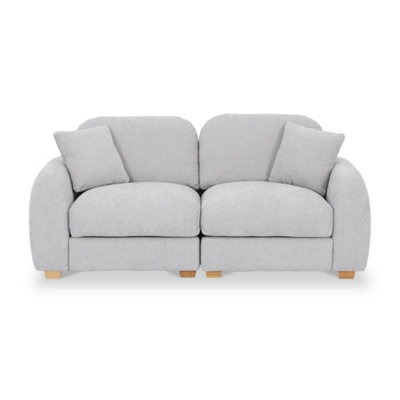 Cloud Fog Grey 3 Seater Sofa - Fully Assembled By Roseland Furniture