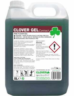 Clover Chemicals Clover Gel Concentrate Floor Cleaner Pine 5l | DIY at B&Q