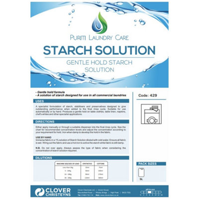 Clover Chemicals Puriti Starch Solutions 5l