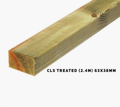 CLS treated timber (63x38mm) 2.4m long (pack of 5)