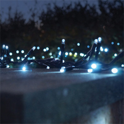 Cluster Lights Black Rubber ip65 CW 50M