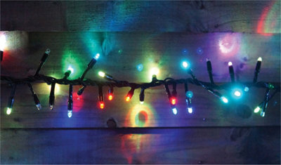 Cluster Lights Black Rubber IP65 RGB 50M