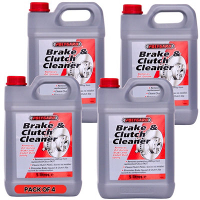 Clutch and Disc Brake Cleaner 5L 4 pack - Oil, Grease & Dust Remover ...