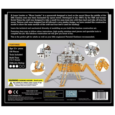 Coach House Partners Lunar Lander Metal Construction Set (558 pieces)