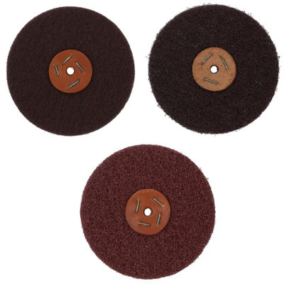 Coarse Medium Fine Scotchbrite Rust Paint Remover Polishing Mop 6" x 1 ...