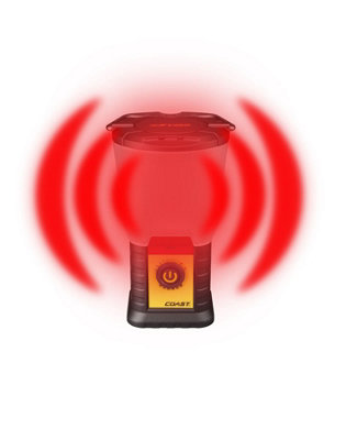 COAST EAL 20 LED Lantern 375Lumens 100Hrs Pre Set Red and White Light ...