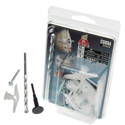 Cobra Nylon Toggle 4mm Long Plasterboard Multimaterial Fixing With ...