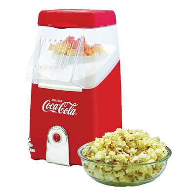Coca-Cola Hot Air Popcorn Maker SNP-11CC - Oil Free Popcorn Popper ...