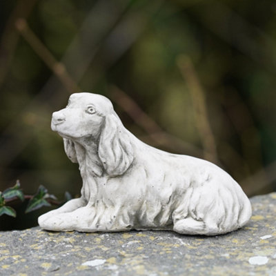 Cocker Spaniel Stone Statue Outdoor Garden Ornament British Made Puppy ...