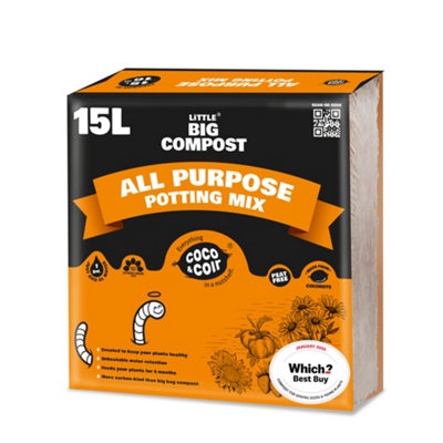 Coco&Coir Coco Boost- 15L/1KG - Peat Free Compost | DIY at B&Q