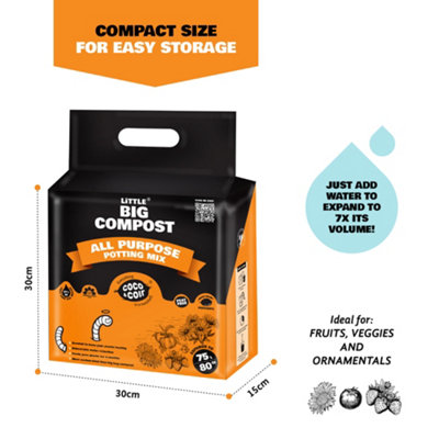 Coco&Coir Coco Boost- 75L/5KG - Peat Free Compost