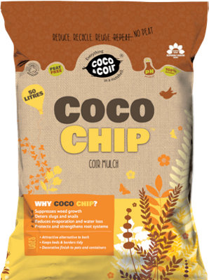 Coco&Coir Coco Chip Coir Mulch 50L Peat Free Mulch | DIY at B&Q