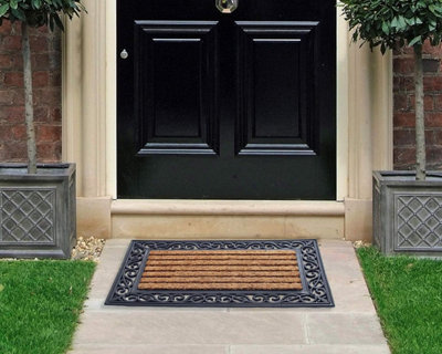 Coco&Coir Door Mat Heavy Duty Thick Coir Natural Non-Slip Backing ...