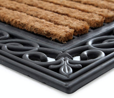 Coco&Coir Door Mat Heavy Duty Thick Coir Natural Non-Slip Backing ...