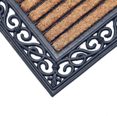 Coco&Coir Door Mat Heavy Duty Thick Coir Natural Non-Slip Backing ...