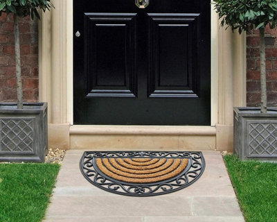 Coco&Coir Door Mat Rubber Backed Eco-Friendly Indoor Outdoor Heavy Duty ...