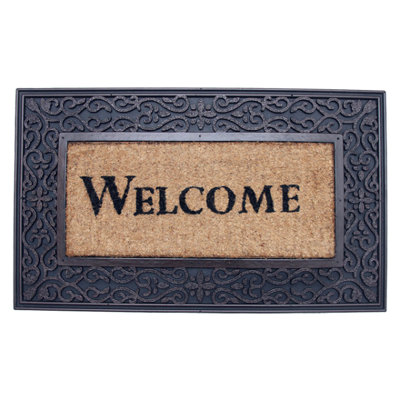 COCO&COIR DOOR MAT THICK COIR RUBBER BACKED ECO-FRIENDLY INDOOR OUTDOOR ...