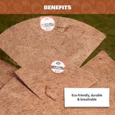 COCO & COIR Flat Basket Liner 40cm 16 inches 3 pack Replacement Liner ...