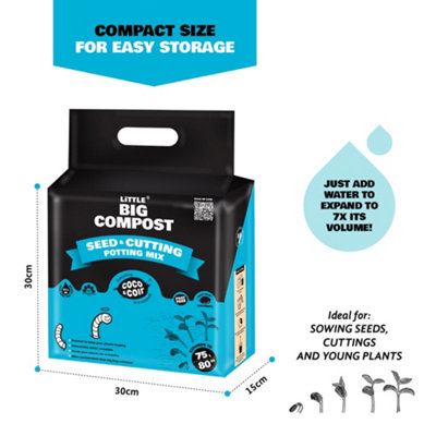 Coco&Coir Grow Plus- 75L/5KG -Peat Free Compost