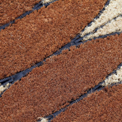 Coco&Coir Natural Coir Rubber Backed Eco-Friendly Indoor Outdoor Heavy ...
