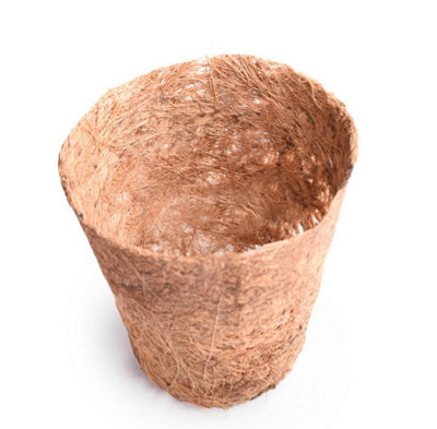 Coco Coir Natural growing Plant Pot Coconut Fibers Water Retaining 12cm ...