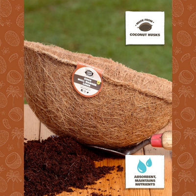COCO & COIR Wall Manger Liner 45cm 18 inches 3 pack Coir Liners for ...