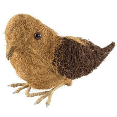 Coco Fibre Bird Plant Pot Ornament