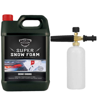 Coconut 5L Snow Foam Snow Cannon Karcher K2 K7 Car Shampoo Wash Detailing Valeting Kit For Cars Vans Super Thick Pre Wash